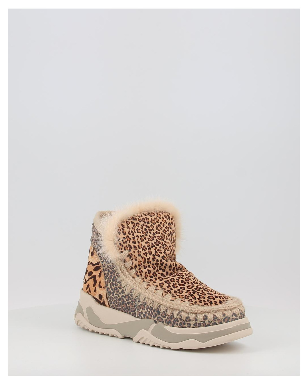 Botines Mou TRAINER MIXED PONYSKIN POSMCH animal print | Zapatos Obi