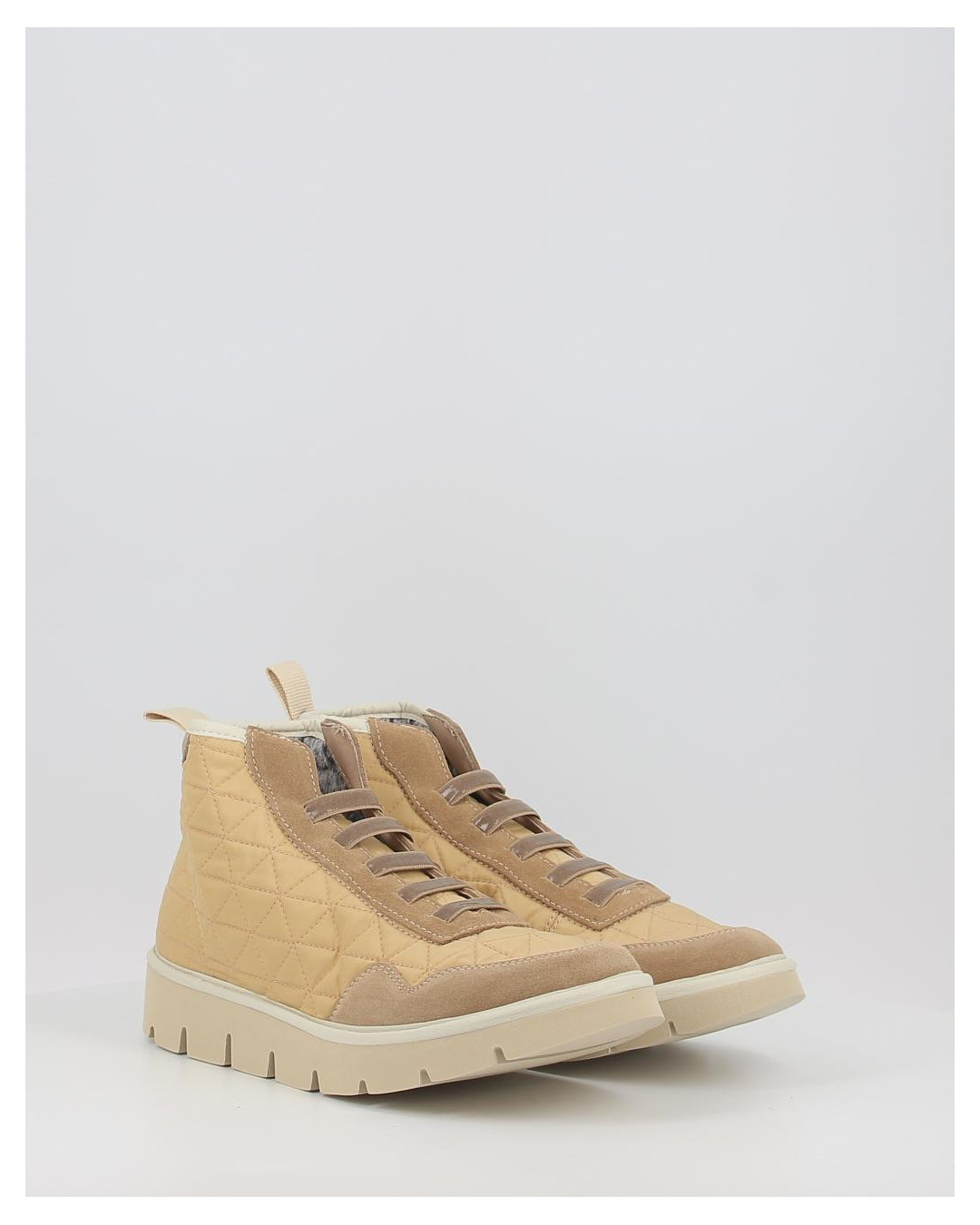 Botines Panchic P05 ANKLE BOOT PESPUNTEADO Beig | Zapatos Obi