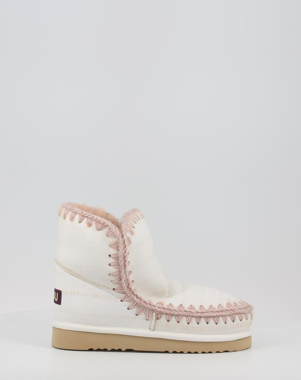 Botas Mou ESKIMO 18 SPECIAL SHEEPSKIN “PUNCHED EFFECT” blanco | Zapatos Obi
