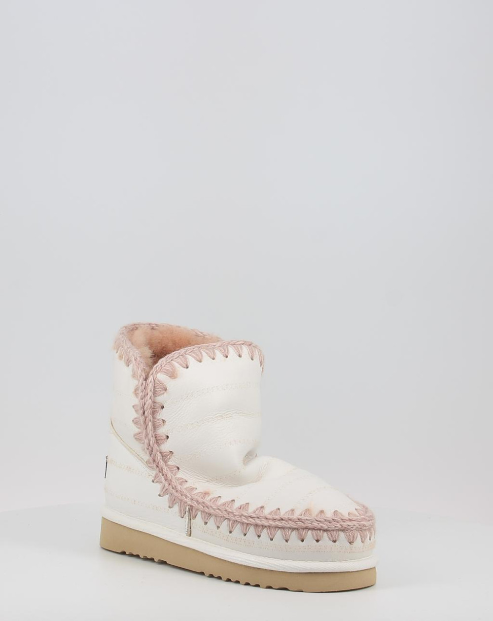 Botas Mou ESKIMO 18 SPECIAL SHEEPSKIN “PUNCHED EFFECT” blanco | Zapatos Obi