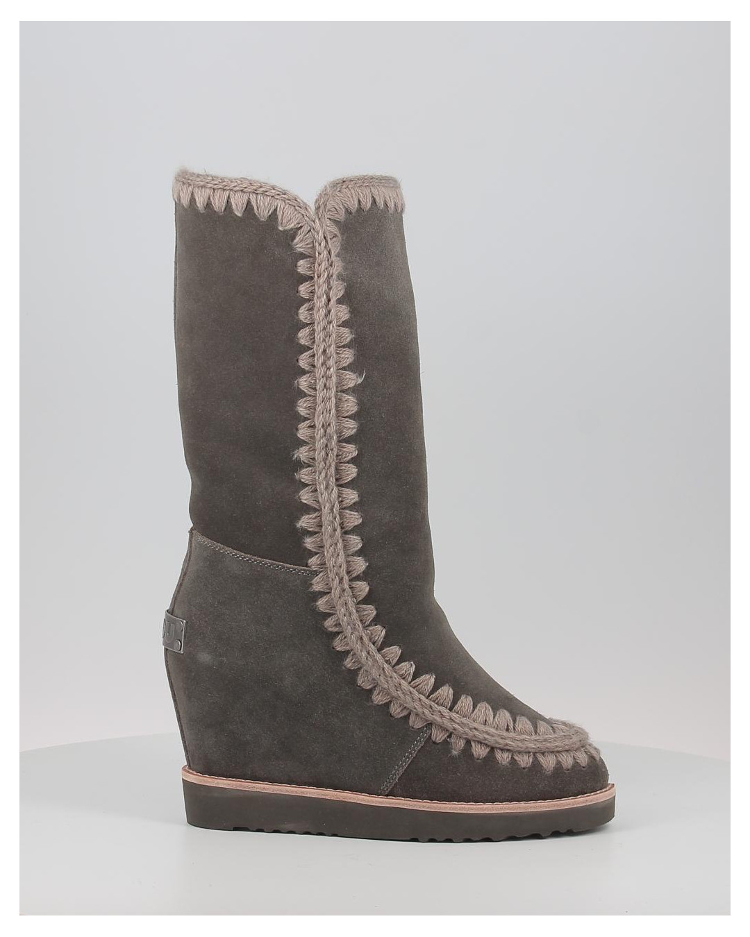 Botas Mou FRENCH TOE WEDGE TALL gris | Zapatos Obi