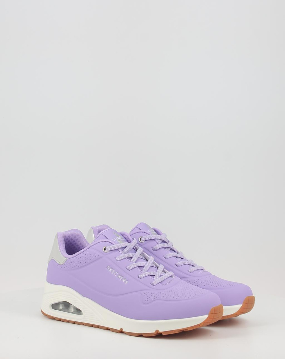 Zapatillas Skechers UNO - SHIMMER AWAY 155196 morado. Zapatos Obi