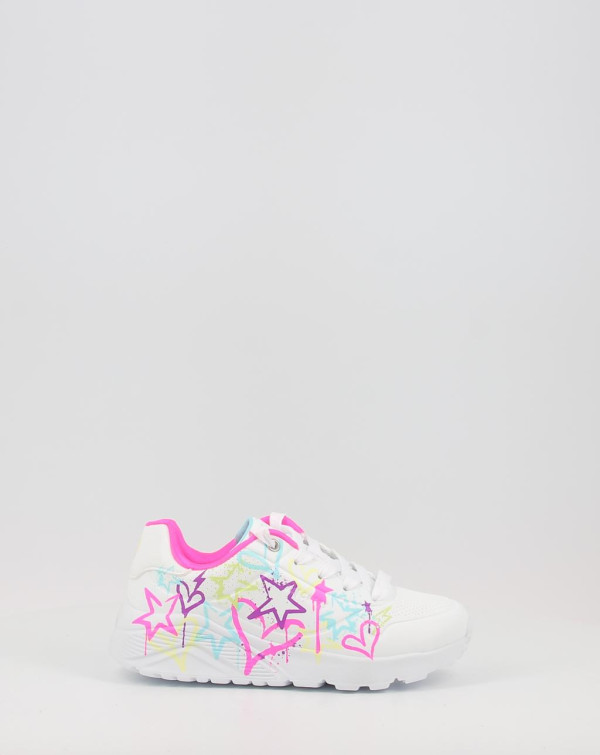 Zapatillas Skechers UNO LITE - MY DRIP 310391L blanco. Zapatos Obi