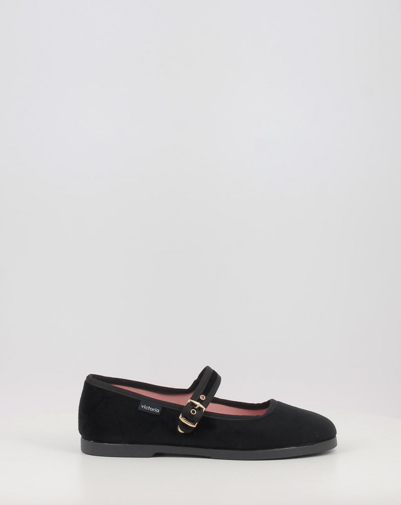 Bailarinas Victoria GONG-FU TERCIOPELO 1080111 negro | Obi